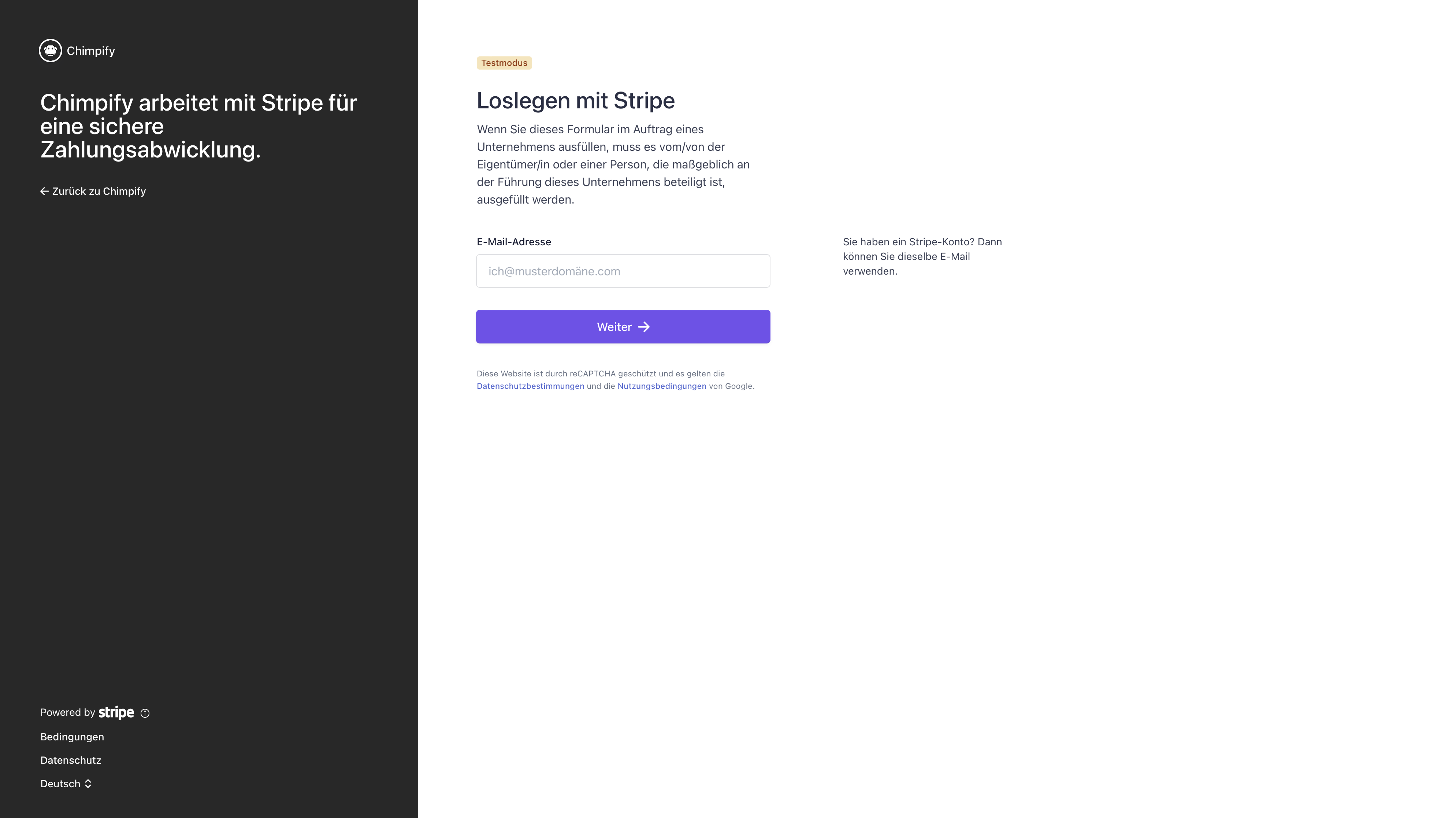 Zahlungsintegrationen - Chimpify