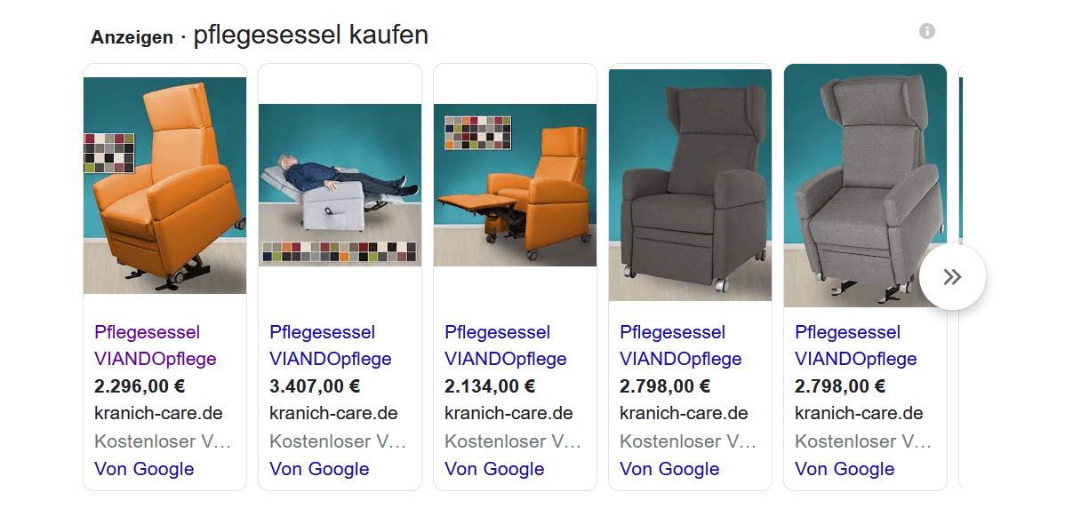 Dienstleistung in Google Shopping - Christoph Mohr