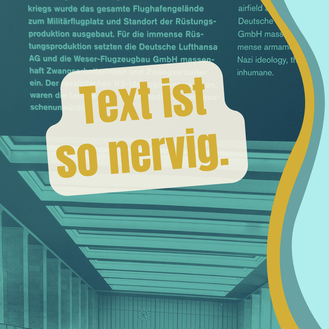 „Text ist so nervig.“