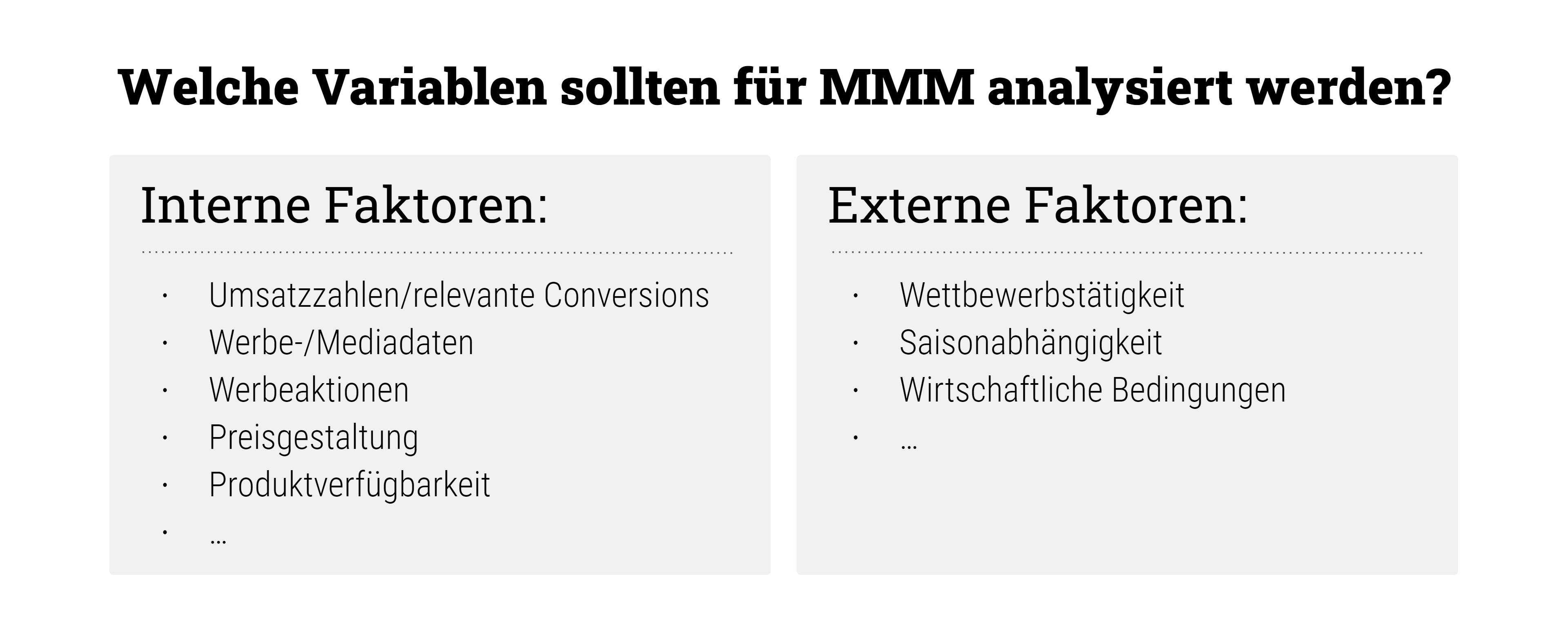Was ist Marketing Mix Modelling? MMM Basics leicht erklärt | MMT