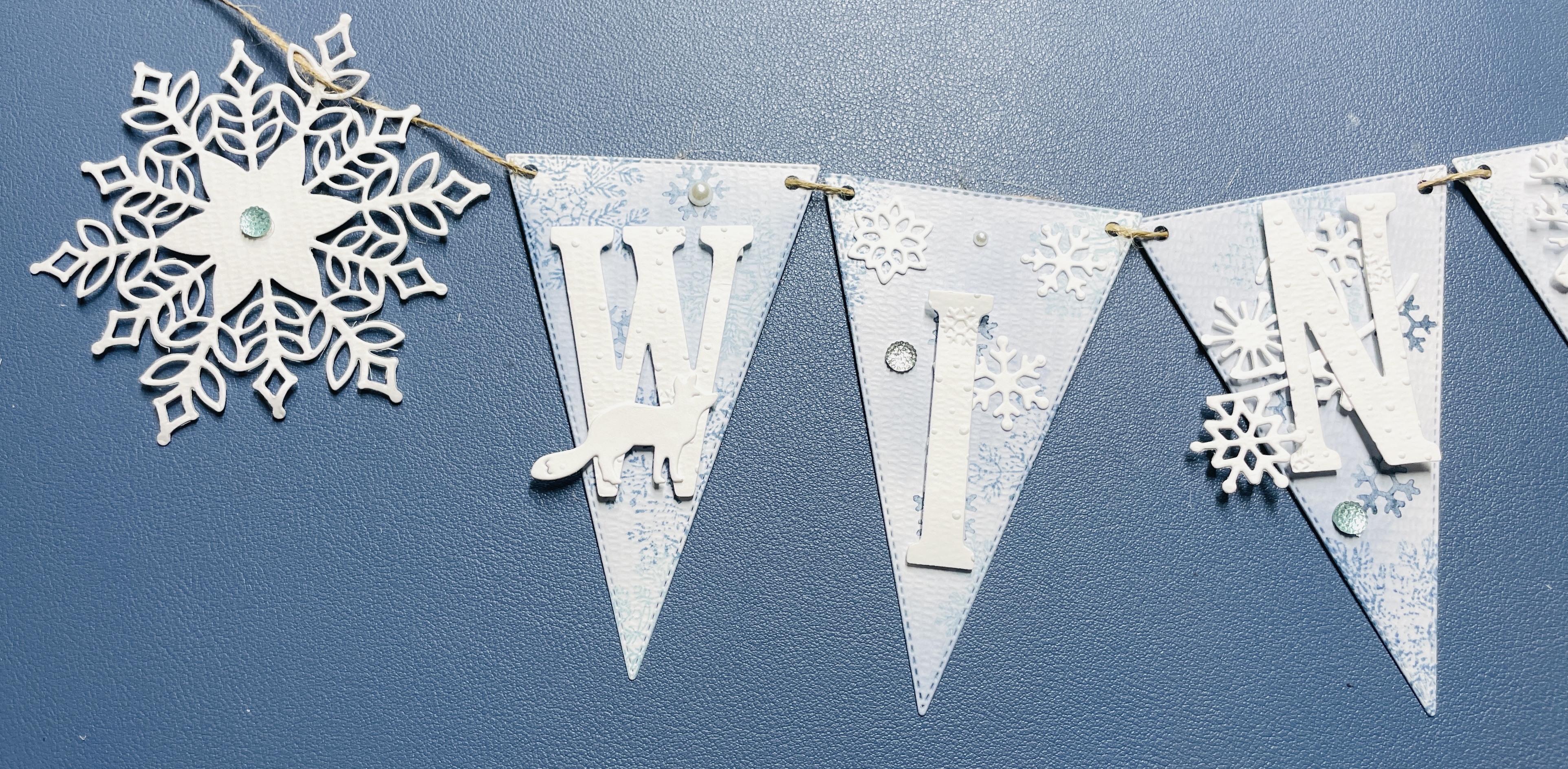 Wimpelkette für den Winter - mit Anleitung