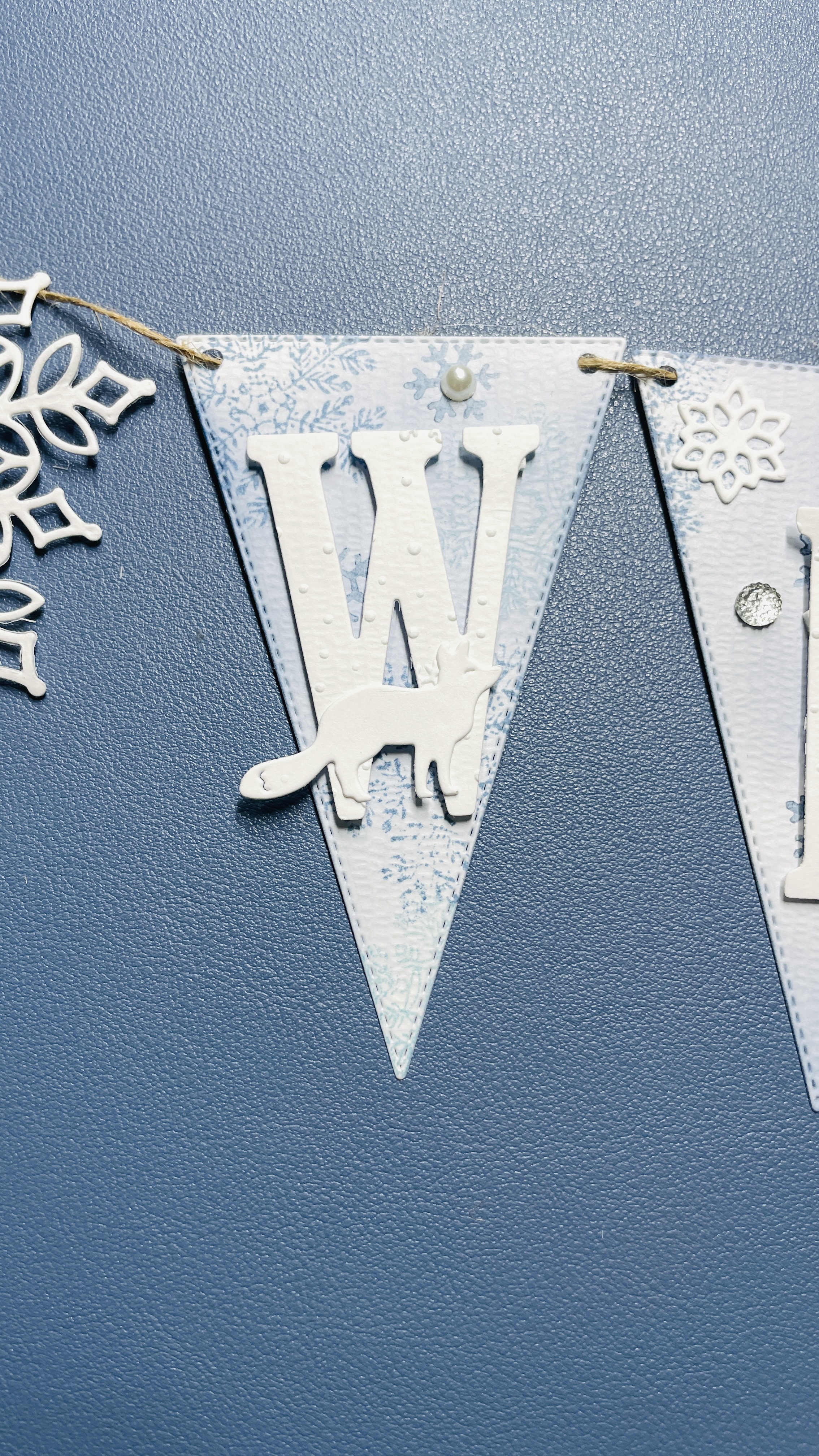 Wimpelkette für den Winter - mit Anleitung