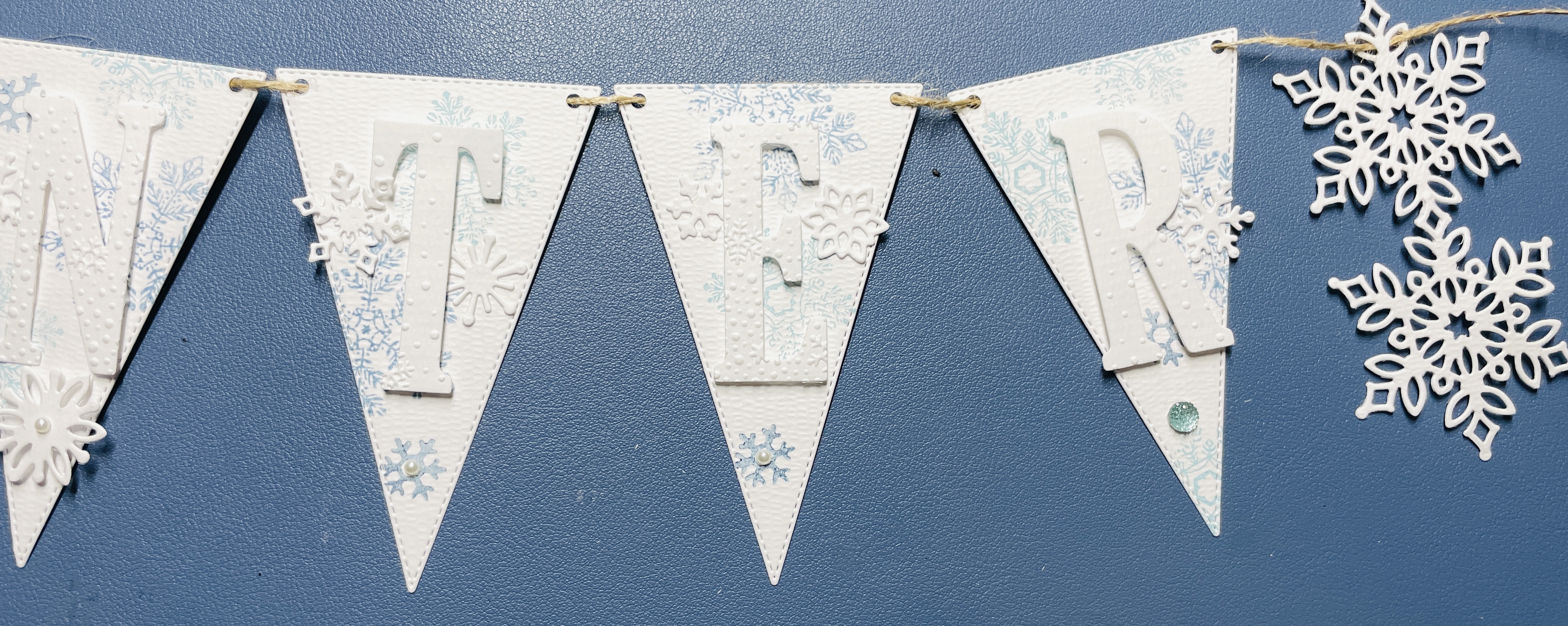 Wimpelkette für den Winter - mit Anleitung