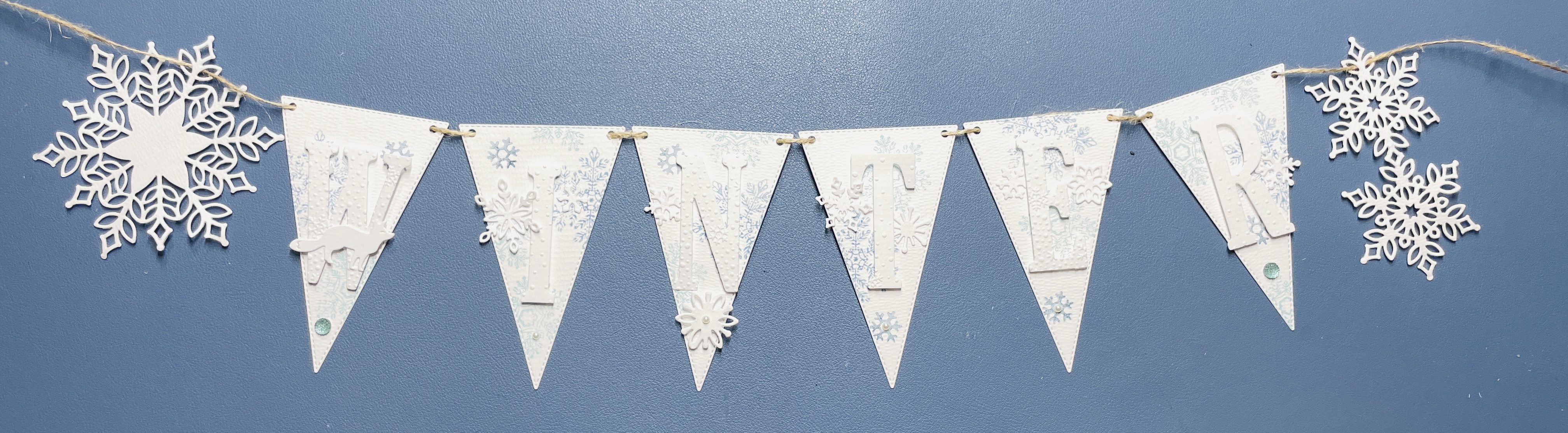 Wimpelkette für den Winter - mit Anleitung