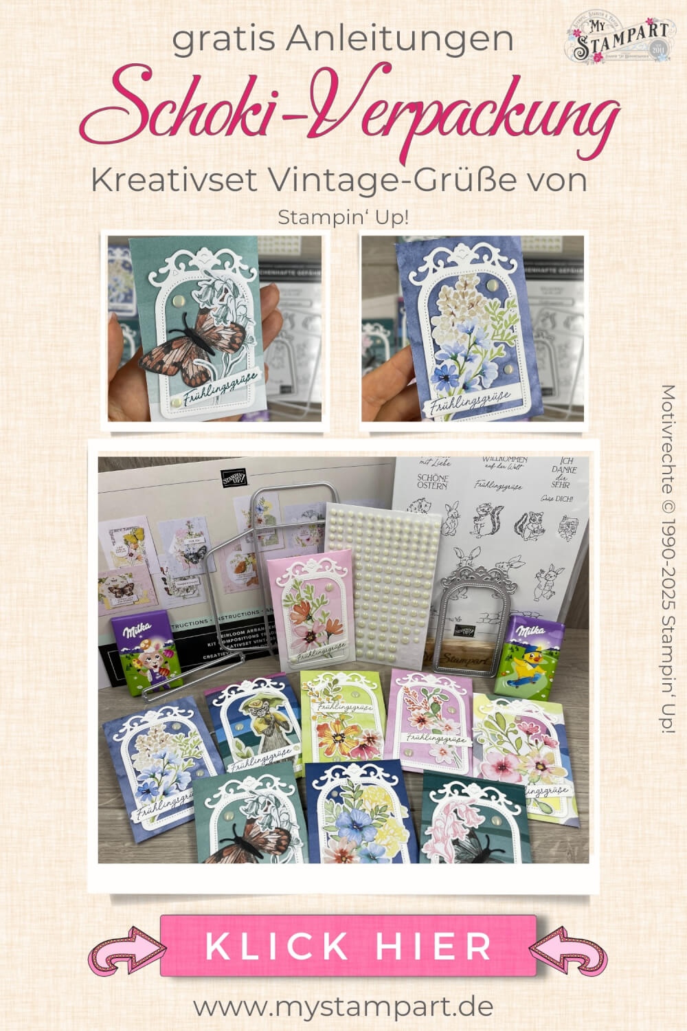 Kreativset Vintage-Grüße - Bastelset von Stampin‘ Up!