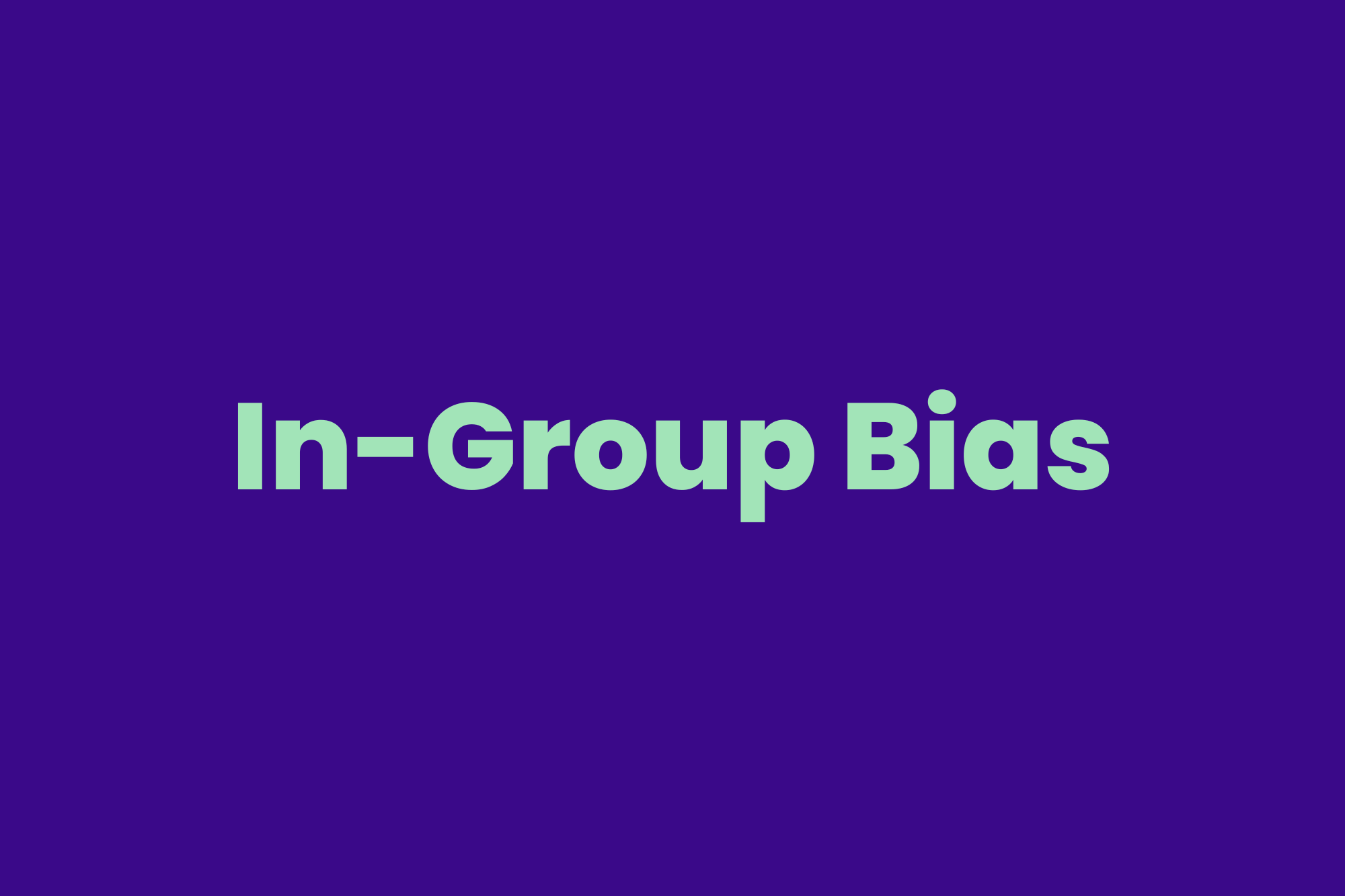In-Group-Bias